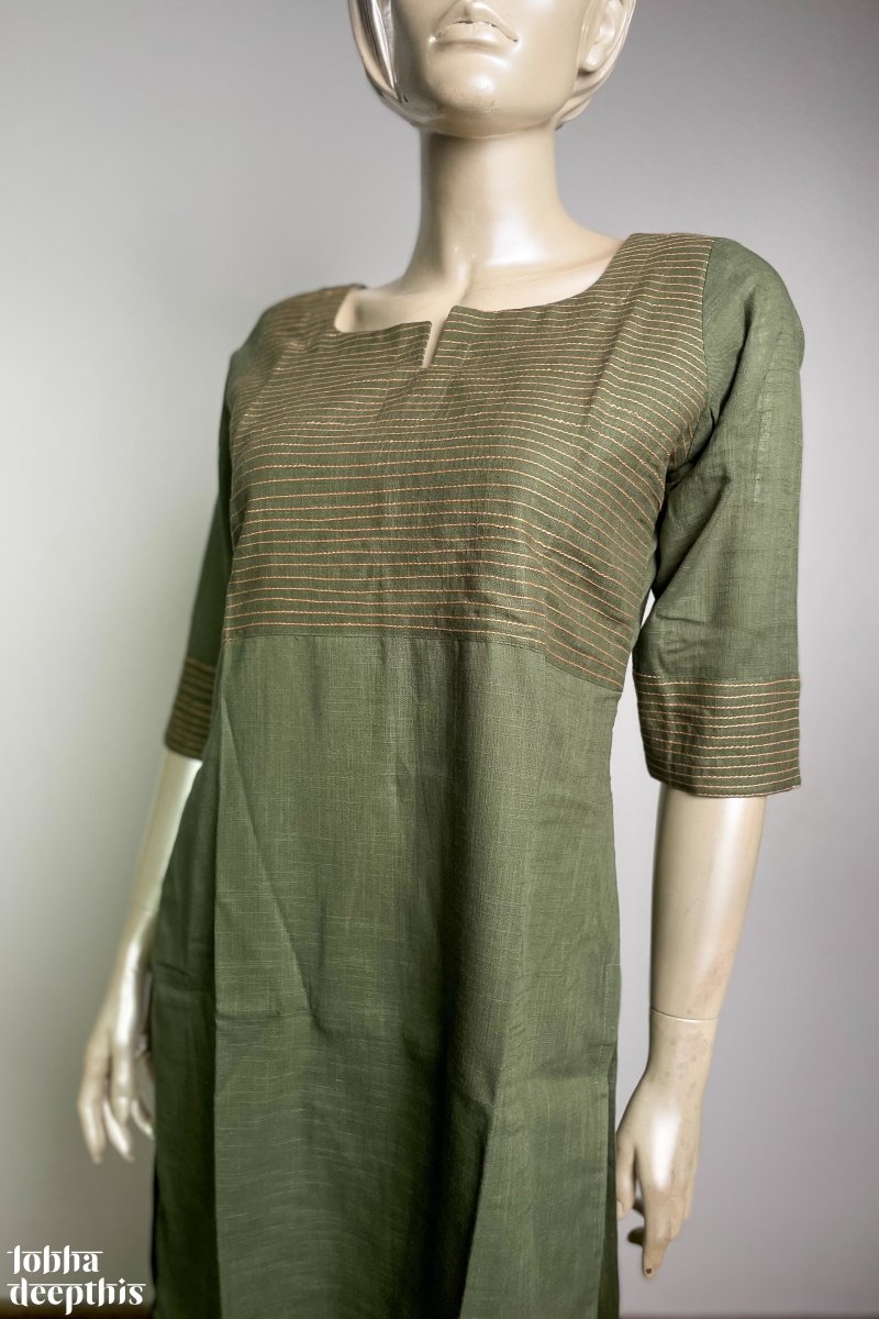 Machine Embroidery Kurtas – Lobha Deepthis