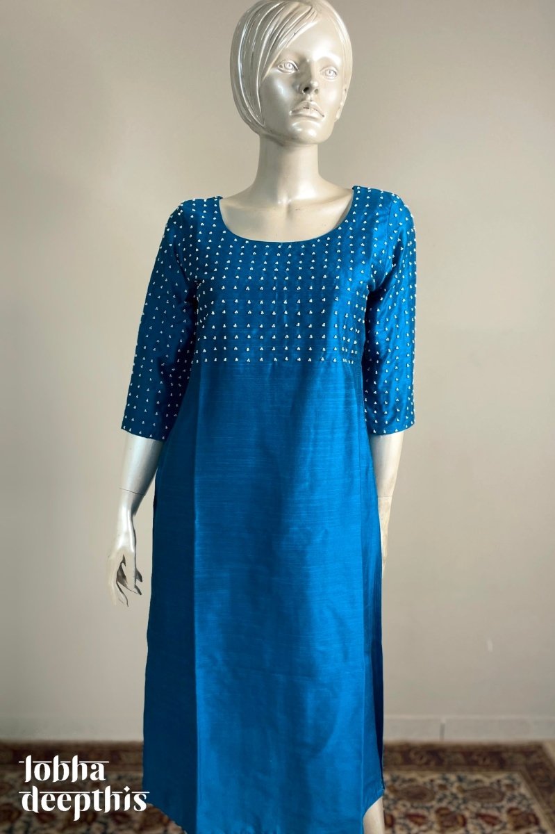 Slub Silk Kurtas – Lobha Deepthis