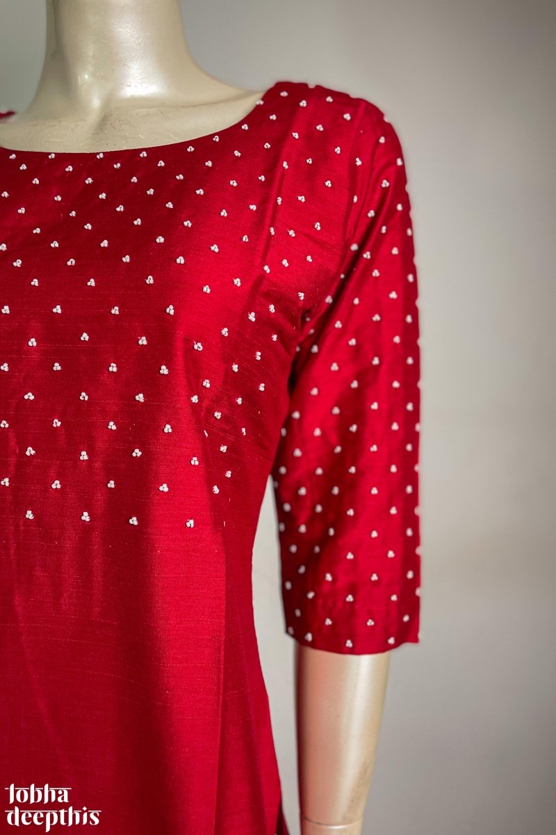 Slub Silk Kurtas – Lobha Deepthis